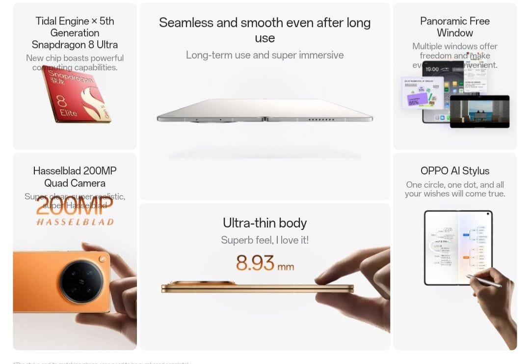 Oppo Find N6 Launched In China; Price Starts At CNY 9,999